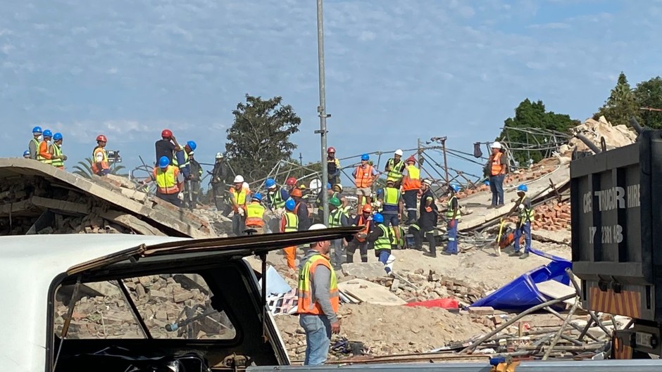 WATCH | George Building Collapse | Teams scramble rescue dozen trapped under rubble - eNCA