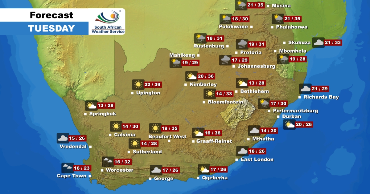 Weather Forecast - Tuesday, 27 December 2022 | eNCA