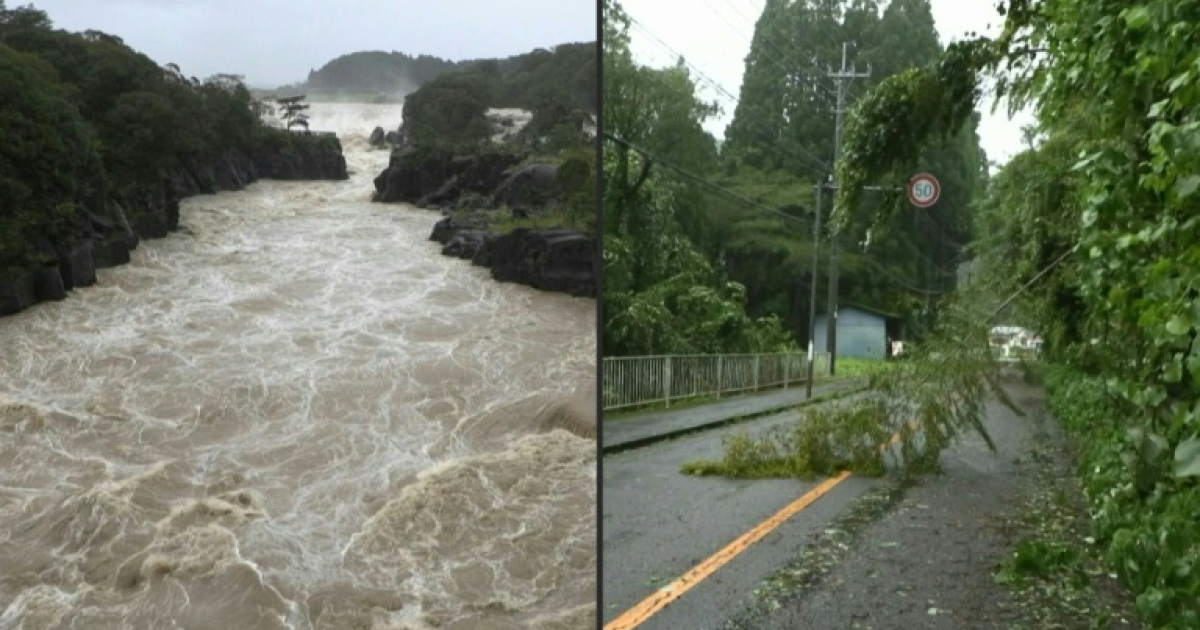 Evacuation warnings after typhoon makes landfall in Japan | eNCA