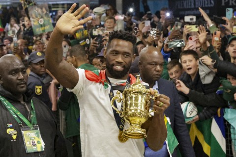 Boks Celebration | Fans welcome RWC champs home - eNCA