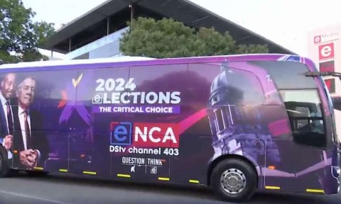 2024 Elections | eNCA election bus steering conversations in Eshowe - eNCA