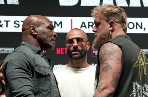 Tyson slaps Paul in final face-off before Netflix bout - eNCA