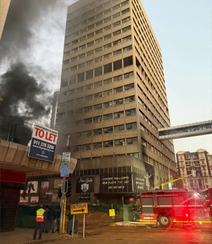 Joburg CBD building evacuated after transformer blast sparks fire - eNCA