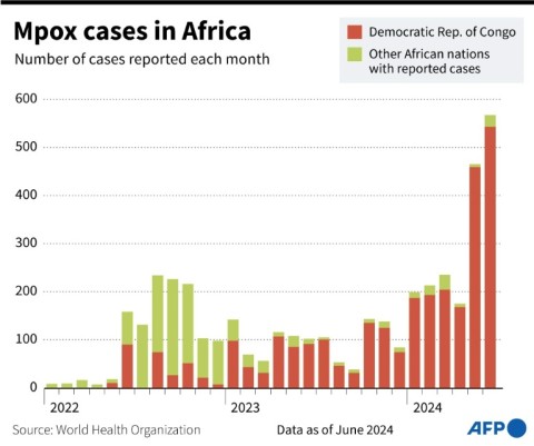 Mpox kills 548 in DR Congo, case recorded in Sweden - eNCA