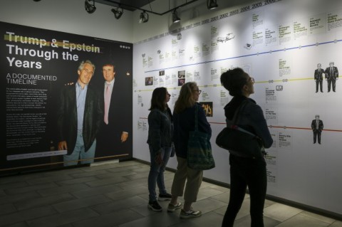 Epstein files on display at New York pop-up exhibit, all 3.5 million ...