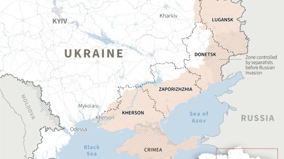 Ukraine forces entering key town in Russia-annexed region | eNCA